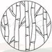 Birch Trees Pattern Stained Glass PDF Digital File- 2 Variations ...