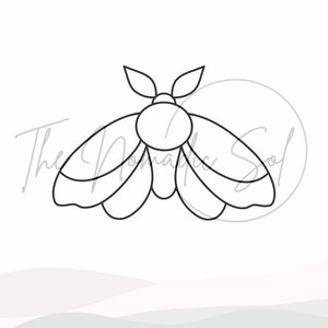 Moth in Square Pattern Stained Glass PDF Digital File - Etsy