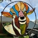 Goat Pattern Stained Glass PDF Digital File - Etsy