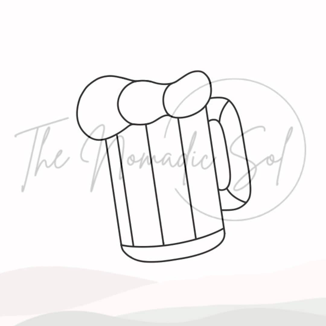 Beer Mug Pattern Stained Glass PDF Digital File - Etsy