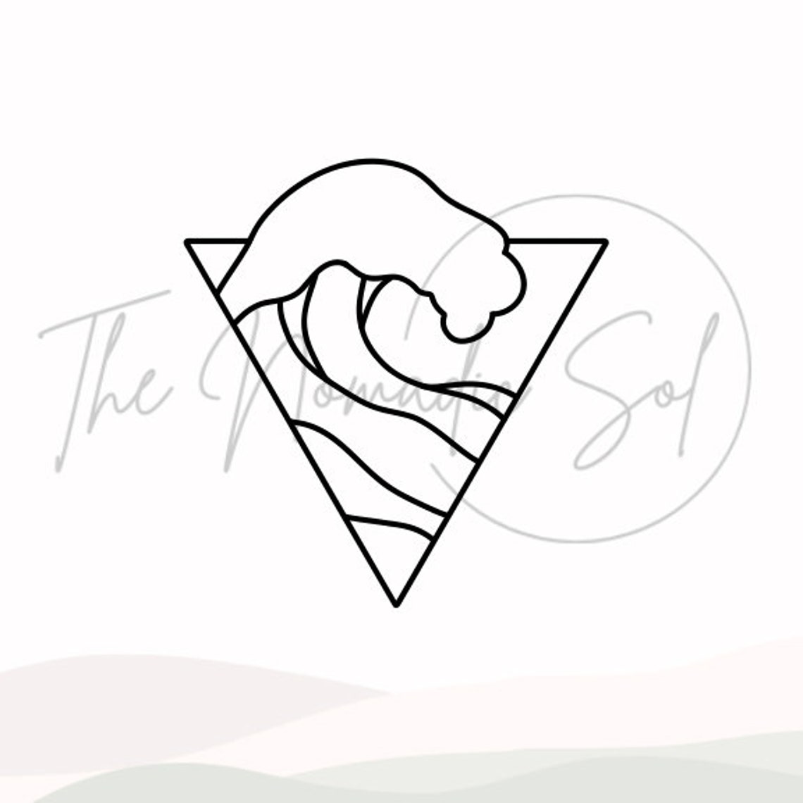 Wave & Water Element Pattern Stained Glass PDF Psd Jpg Png - Etsy