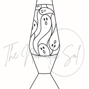 Ghost Lava Lamp Pattern Stained Glass PDF PNG JPG Digital File - Etsy