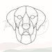Labrador Retriever Pattern Stained Glass PDF Digital File - Etsy