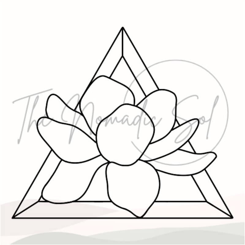 Stained Glass Triangle - Etsy