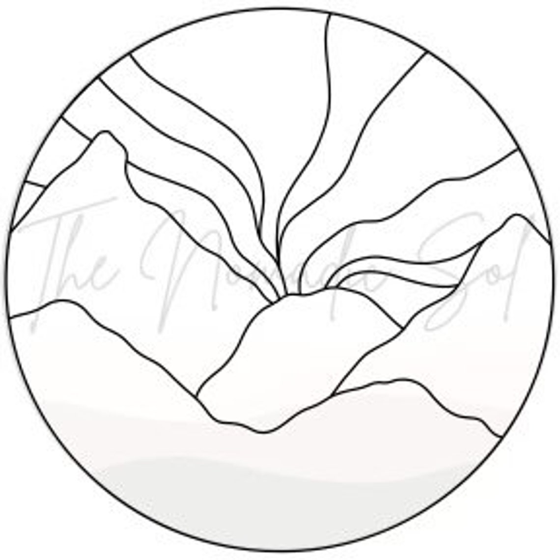 Northern Lights Pattern Stained Glass PDF Digital File - Etsy