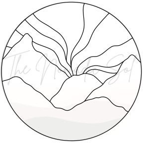 Northern Lights Pattern Stained Glass PDF Digital File - Etsy