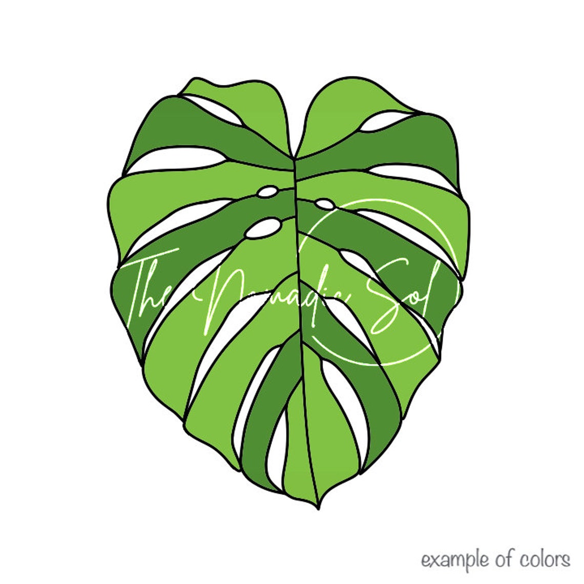 Monstera Leaf Pattern Stained Glass PDF Digital File - Etsy