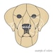 Labrador Retriever Pattern Stained Glass PDF Digital File - Etsy