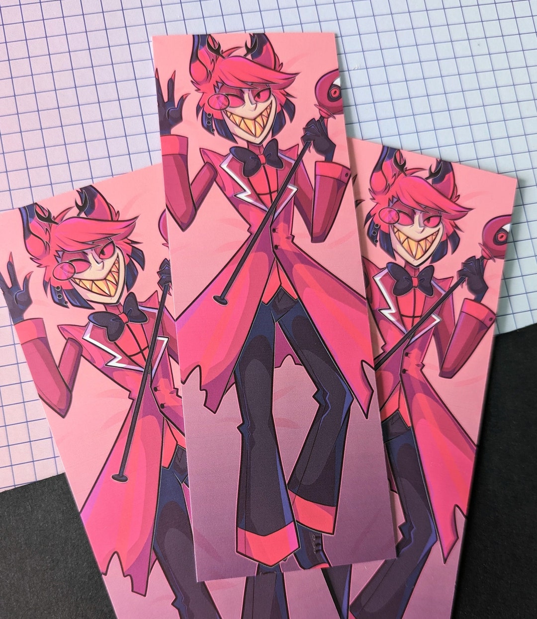 Alastor Hazbin Hotel Bookmark - Etsy