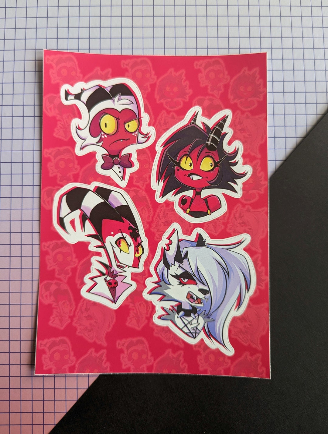 Helluva Boss Vinyl Sticker Sheet - Etsy UK