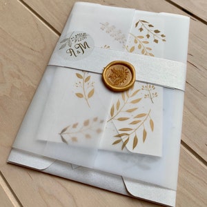 Acrylic Wedding Invitation With Ivory Envelope and Elegant - Etsy