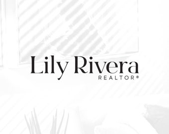 Curated Logo, Text Signature, Minimal Logo, Realtor Logo, Photographer ...