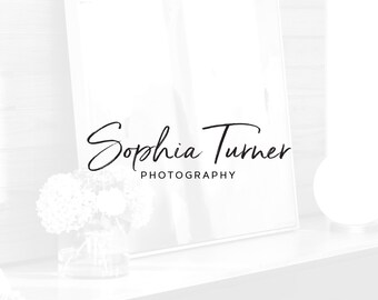 Curated Logo, Text Signature, Minimal Logo, Realtor Logo, Photographer ...