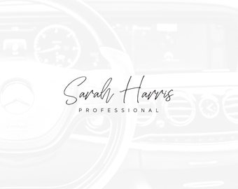 Curated Logo, Text Signature, Minimal Logo, Realtor Logo, Photographer ...