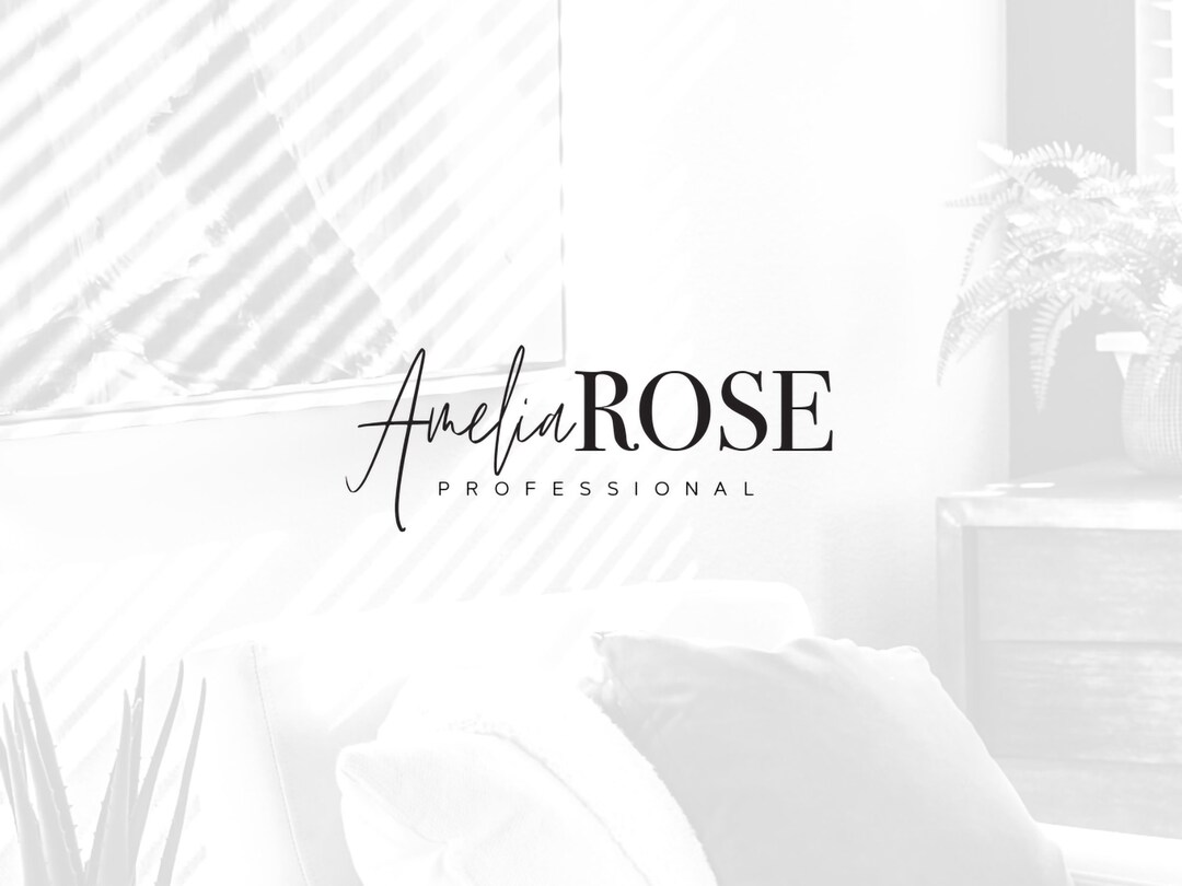 Curated Logo, Text Signature, Minimal Logo, Realtor Logo, Photographer ...