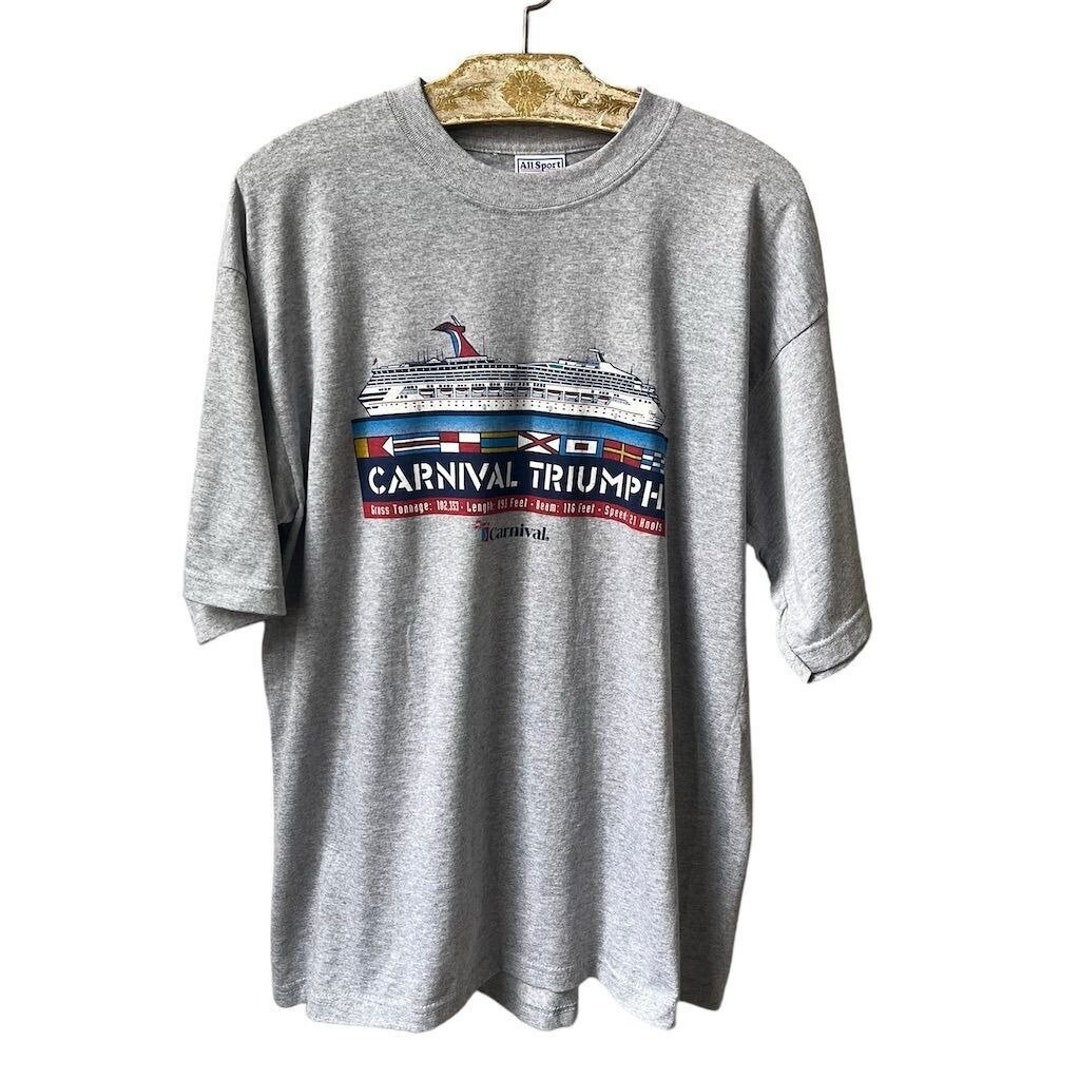 Vintage Carnival Cruises T-shirt Men's Size L Large Triumph Heather ...