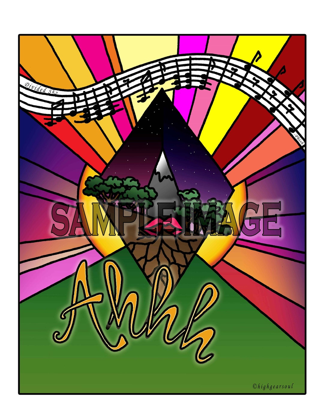 Coloring Sheet | Phish - Divided Sky | Digital Downloads ONLY - Etsy UK