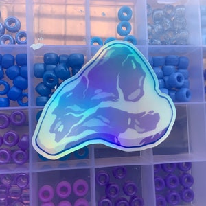 Holographic Pastel Steak Sticker | Weirdcore Stickers | Pastel Stickers ...