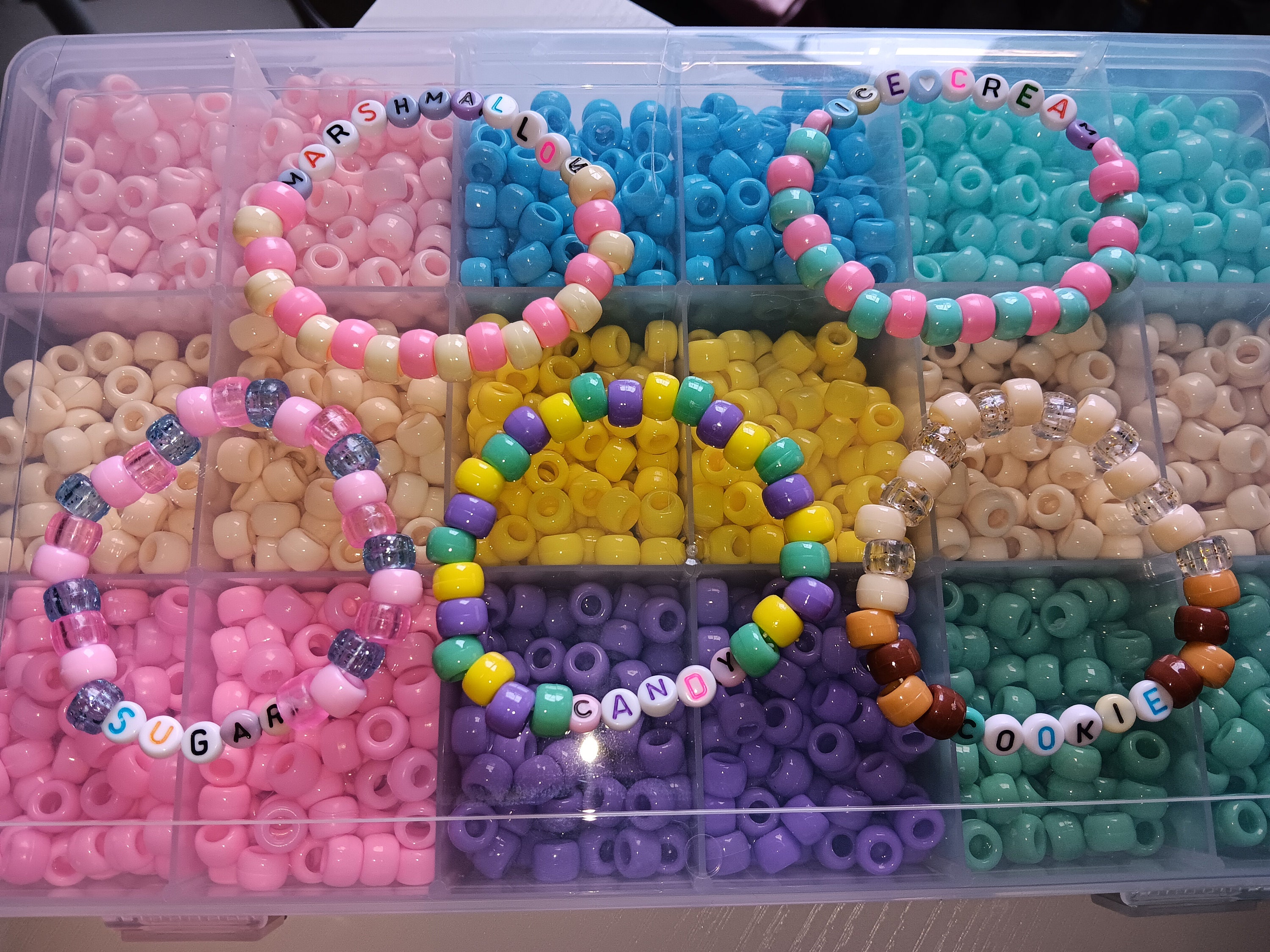 Sweets Kandi Pack Kawaii Kandi Bracelets Pastel Kandi Jewelry Scenecore ...