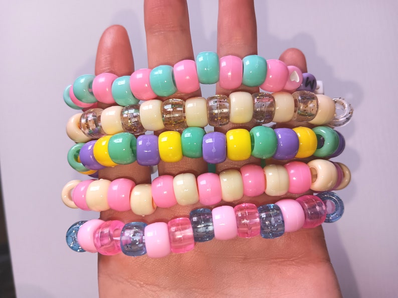 Sweets Kandi Pack Kawaii Kandi Bracelets Pastel Kandi Jewelry Scenecore ...