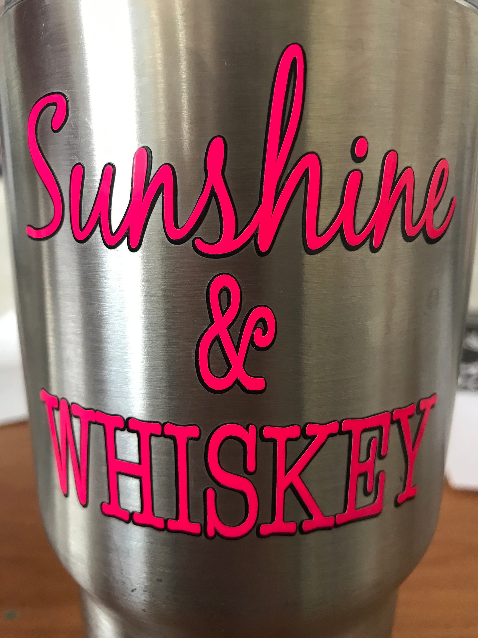 Sunshine & Whiskey Decal - Car Decal - Car Sticker - Yeti Decal - Yeti ...