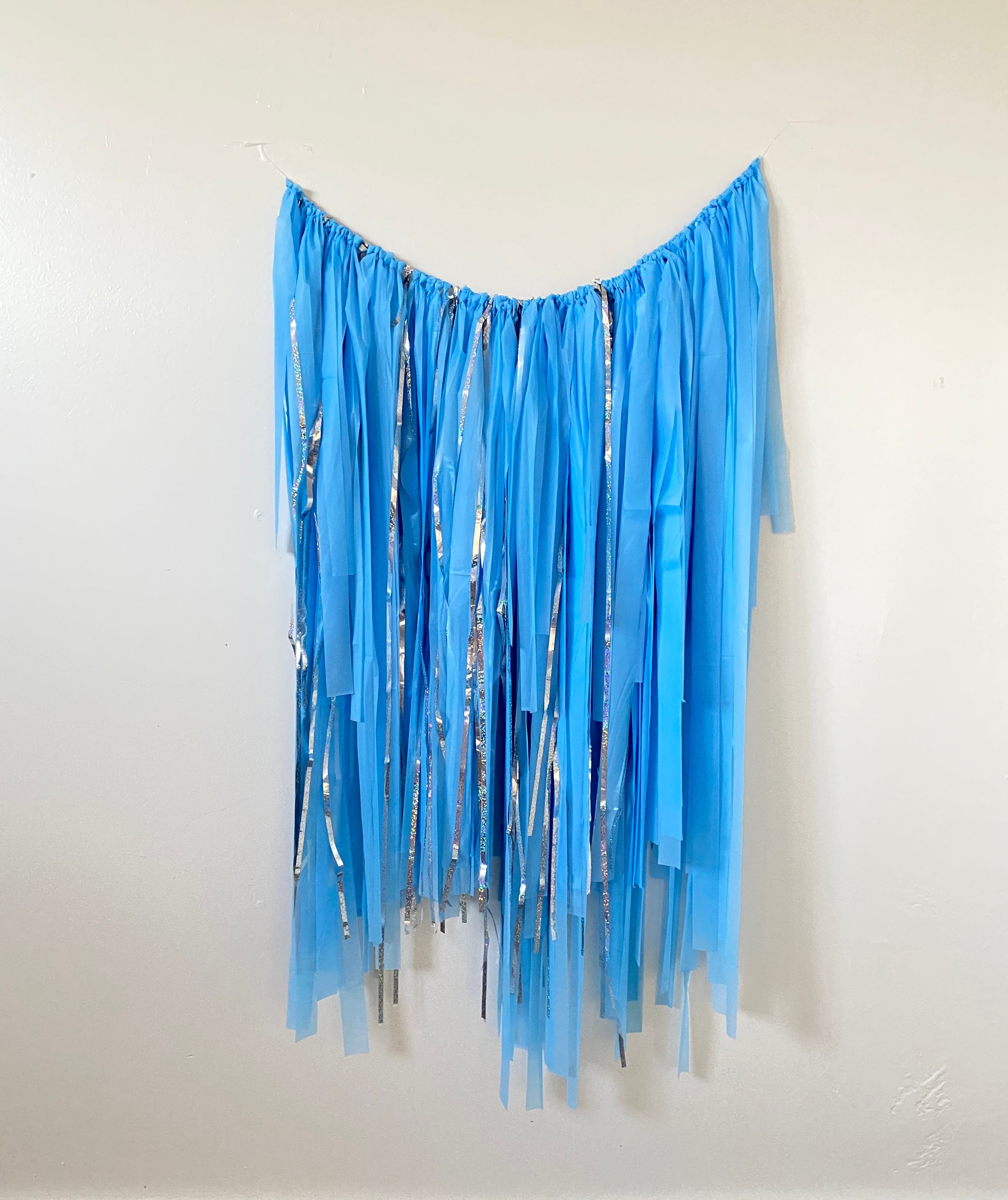 Streamer Backdrop Fringe Backdrop Sky Backdrop Blue Fringe - Etsy