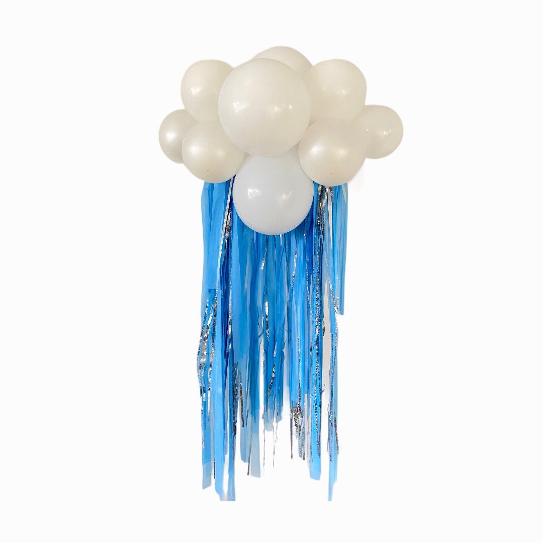 Streamer Backdrop, Fringe Backdrop, Sky Backdrop, Blue Fringe Garland ...