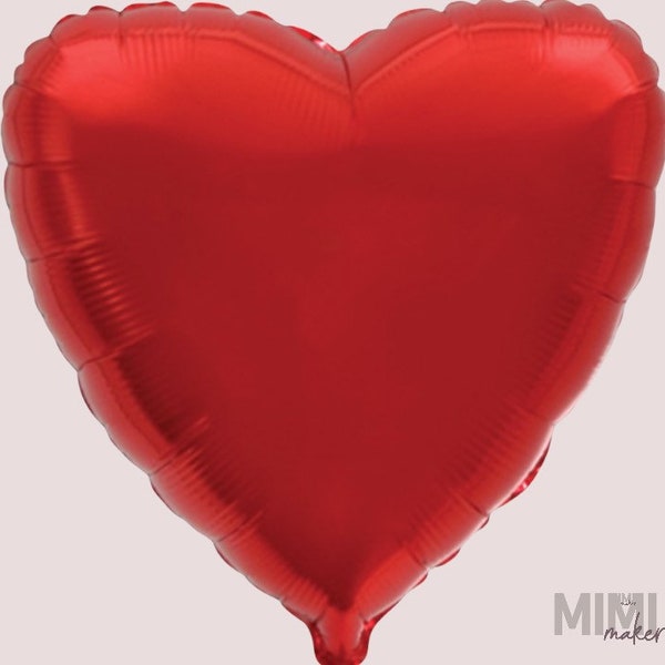 Red Foil Heart Balloons - Etsy