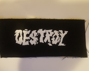 Seditionaries Destroy Patch Overlocked Patch 1977 Style Punk Patch ...
