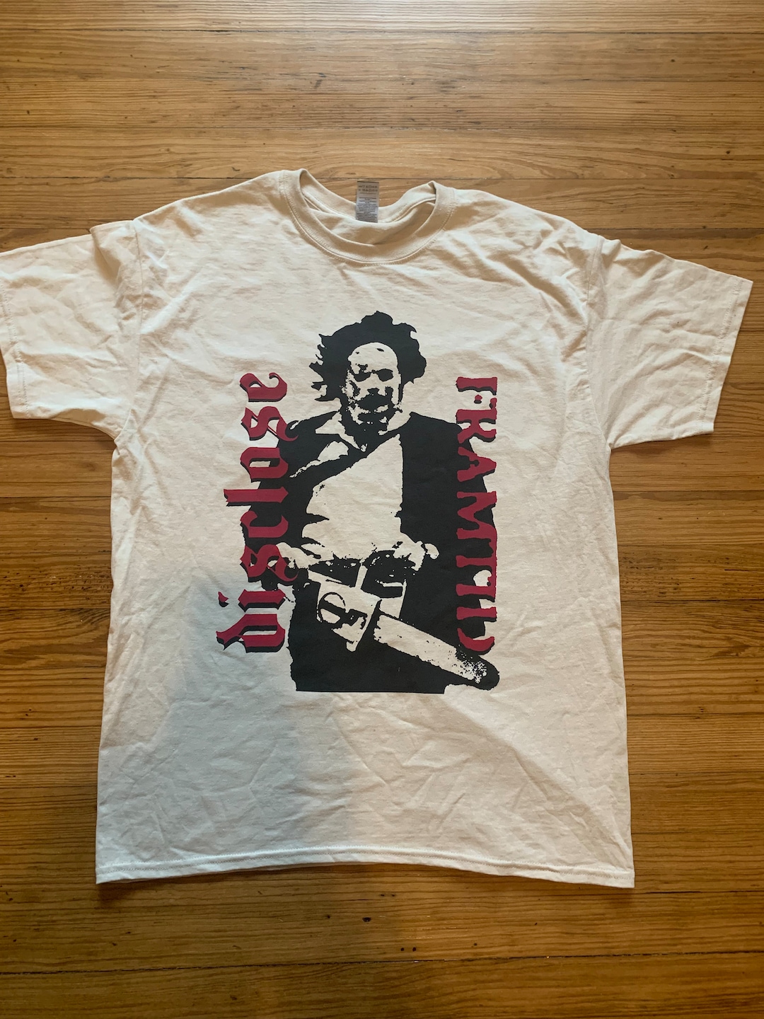 Disclose/framtid Chainsaw Split Double Print Shirt - Etsy