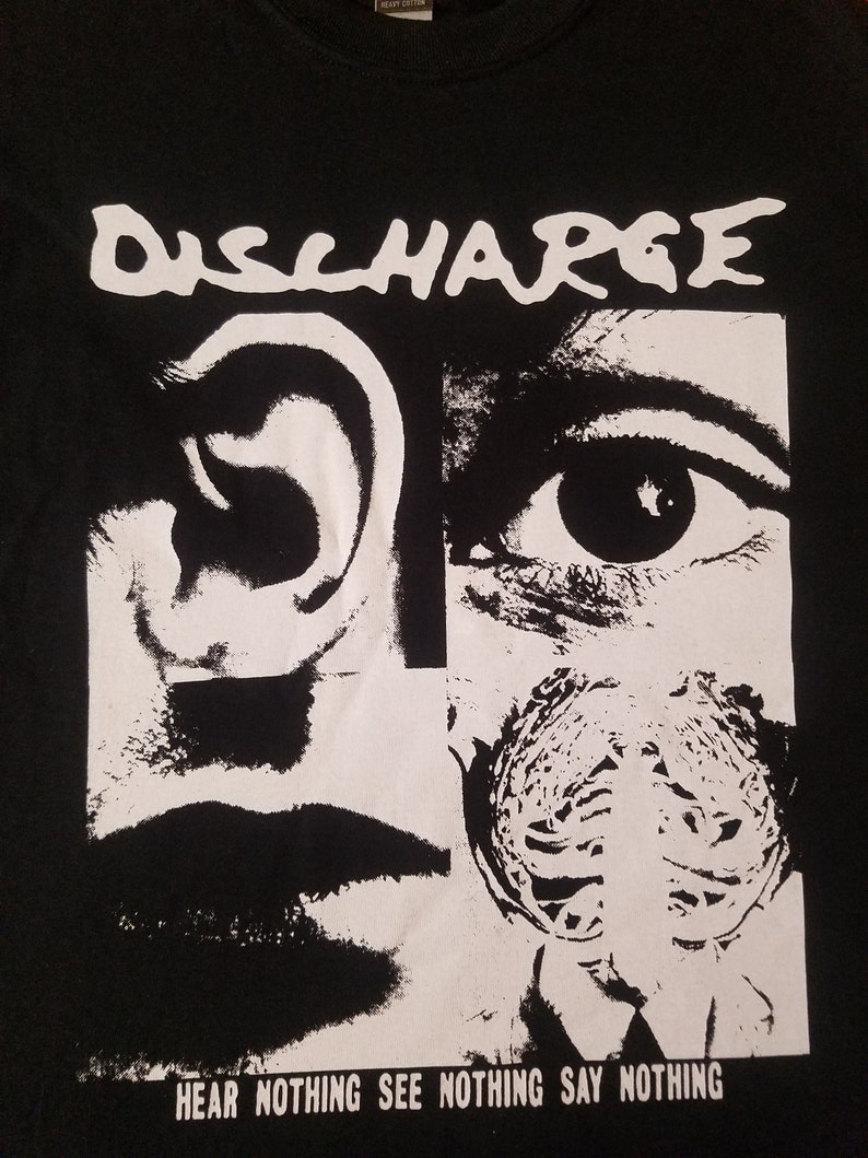 Discharge - Hear Nothing Shirt - Etsy