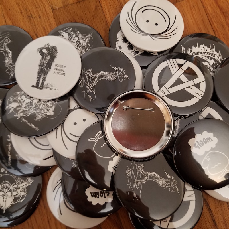 2 Inch Punk Button Pins - Etsy