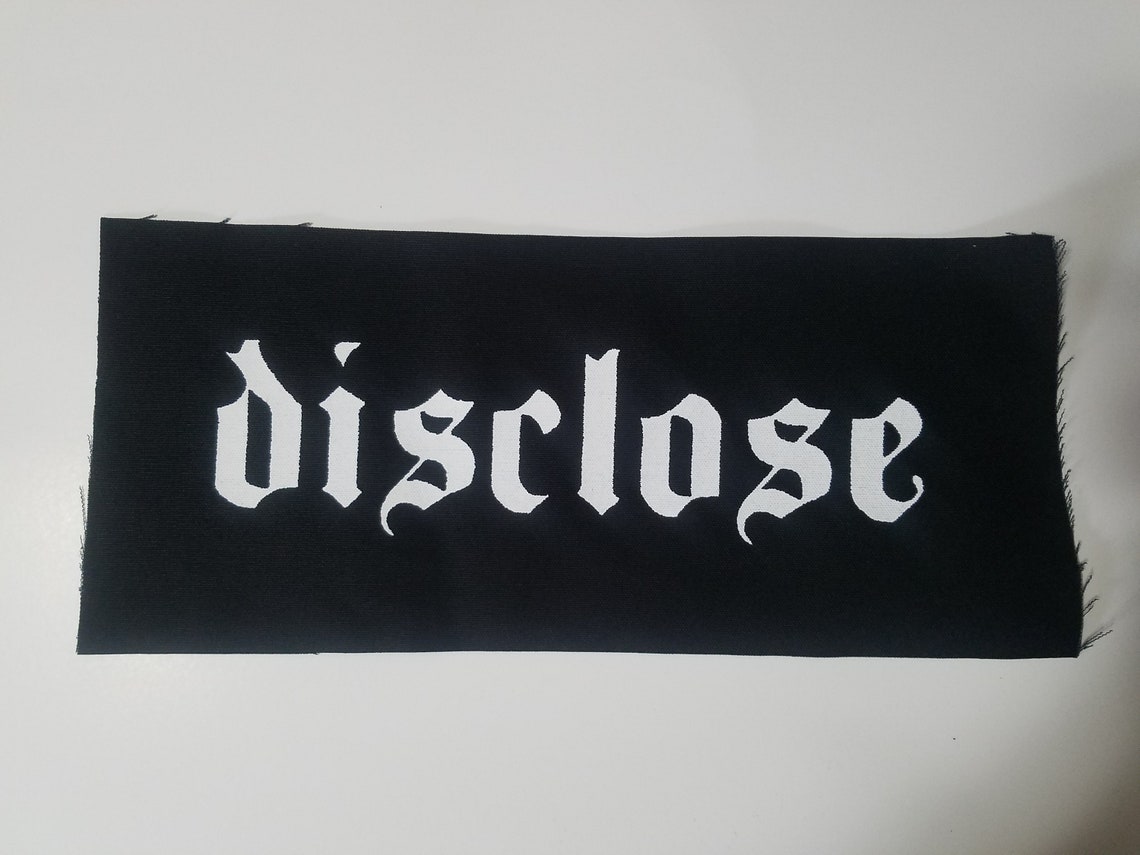 Disclose Logo Shoulder Patch - Etsy