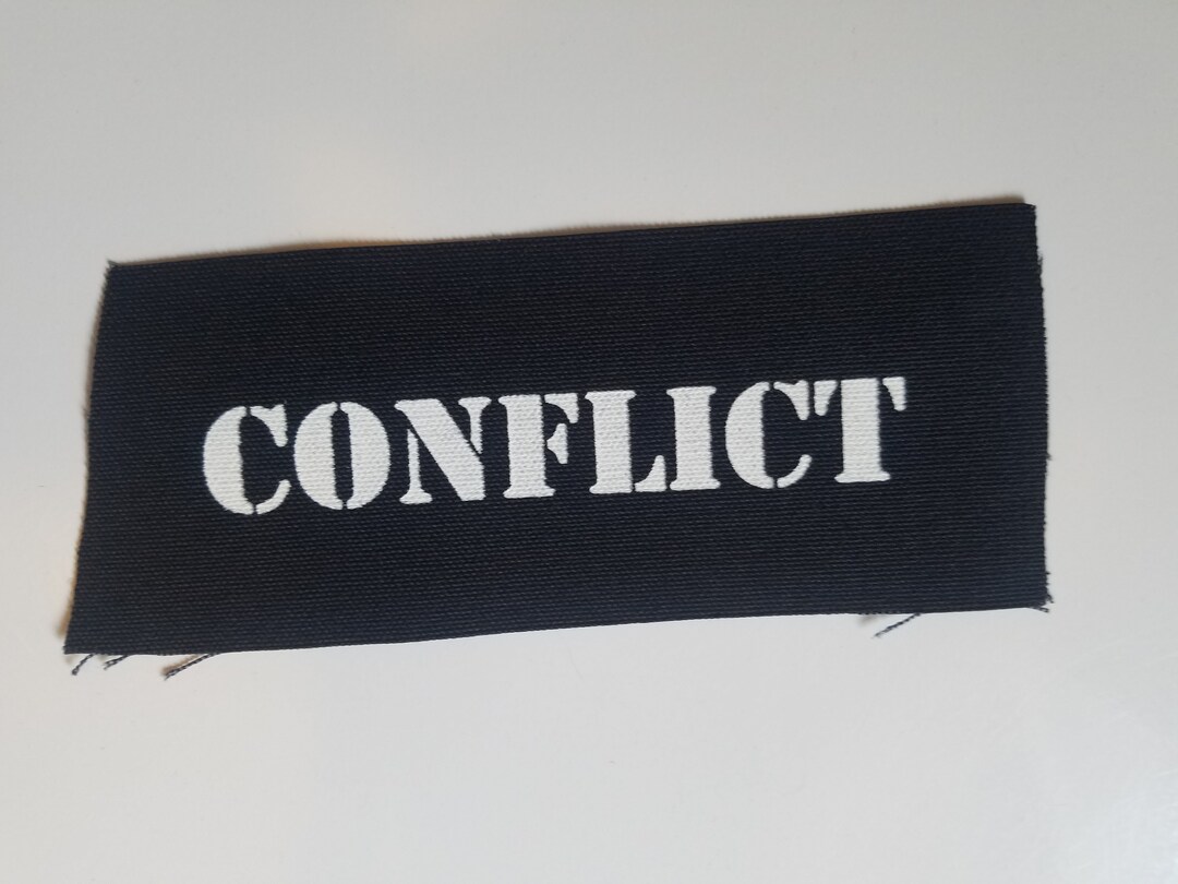 Conflict Stencil Cloth Patch - Etsy
