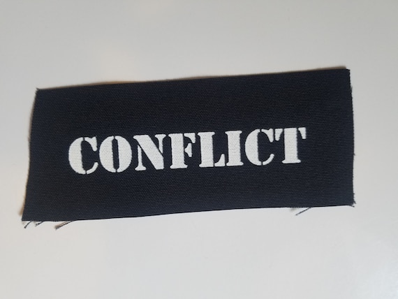 Conflict Stencil Cloth Patch - Etsy