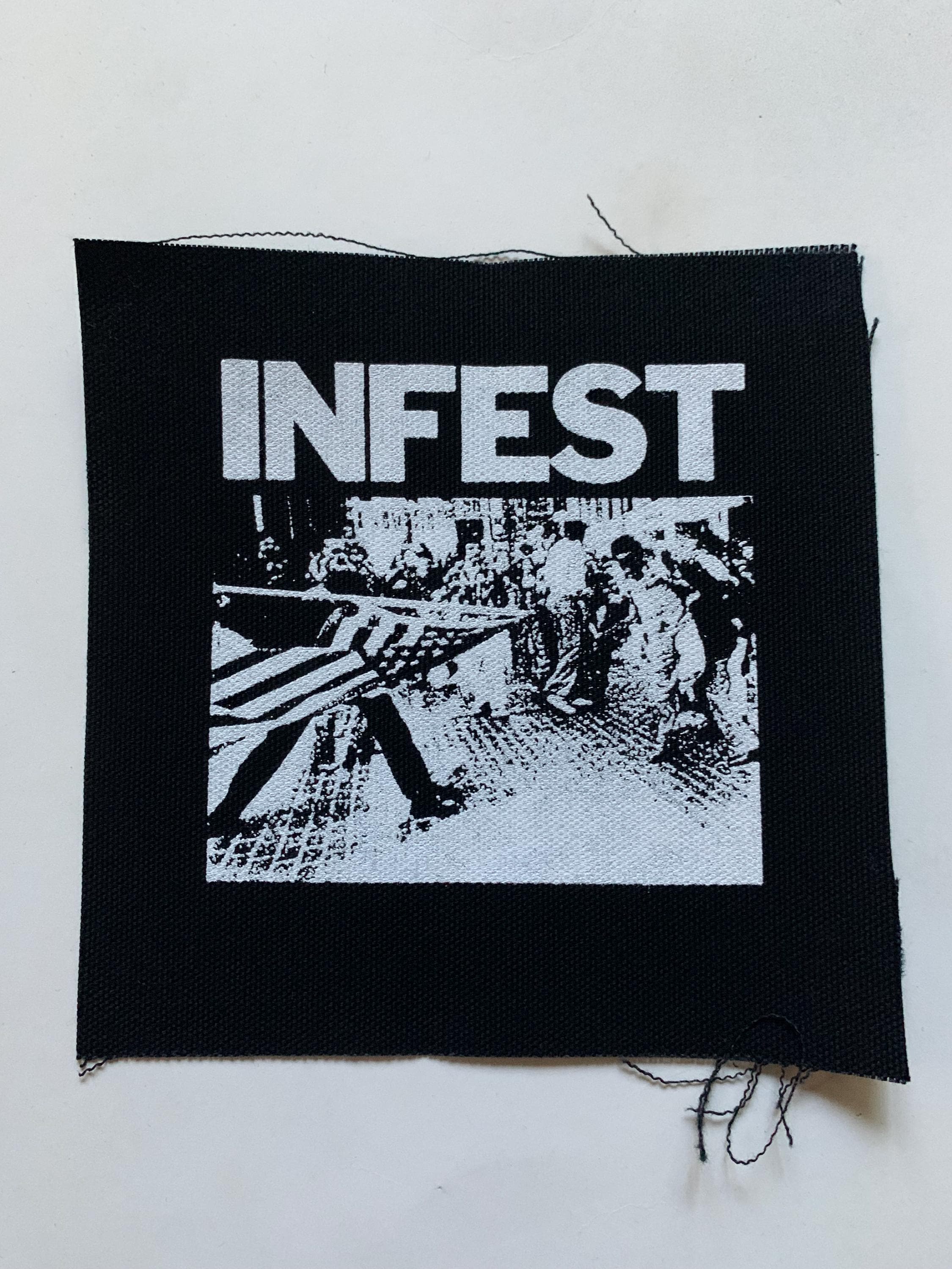 Infest - Flag Cloth Patch - Etsy