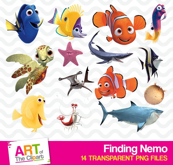 Finding Nemo Clipart High Resolution Finding Nemo Images | Etsy