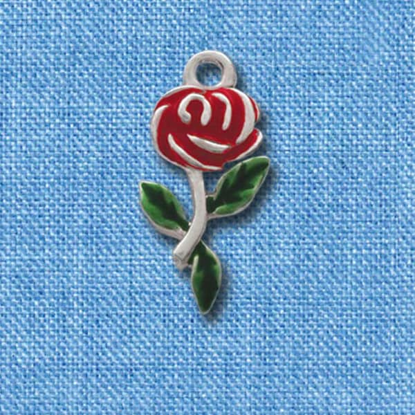 Red Rose Charm - Etsy
