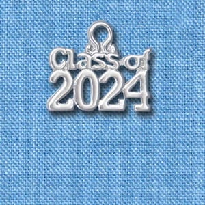 Class of 2024 Charm, Graduation Charm, Year Jewelry, Senior Gifts, Gold ...