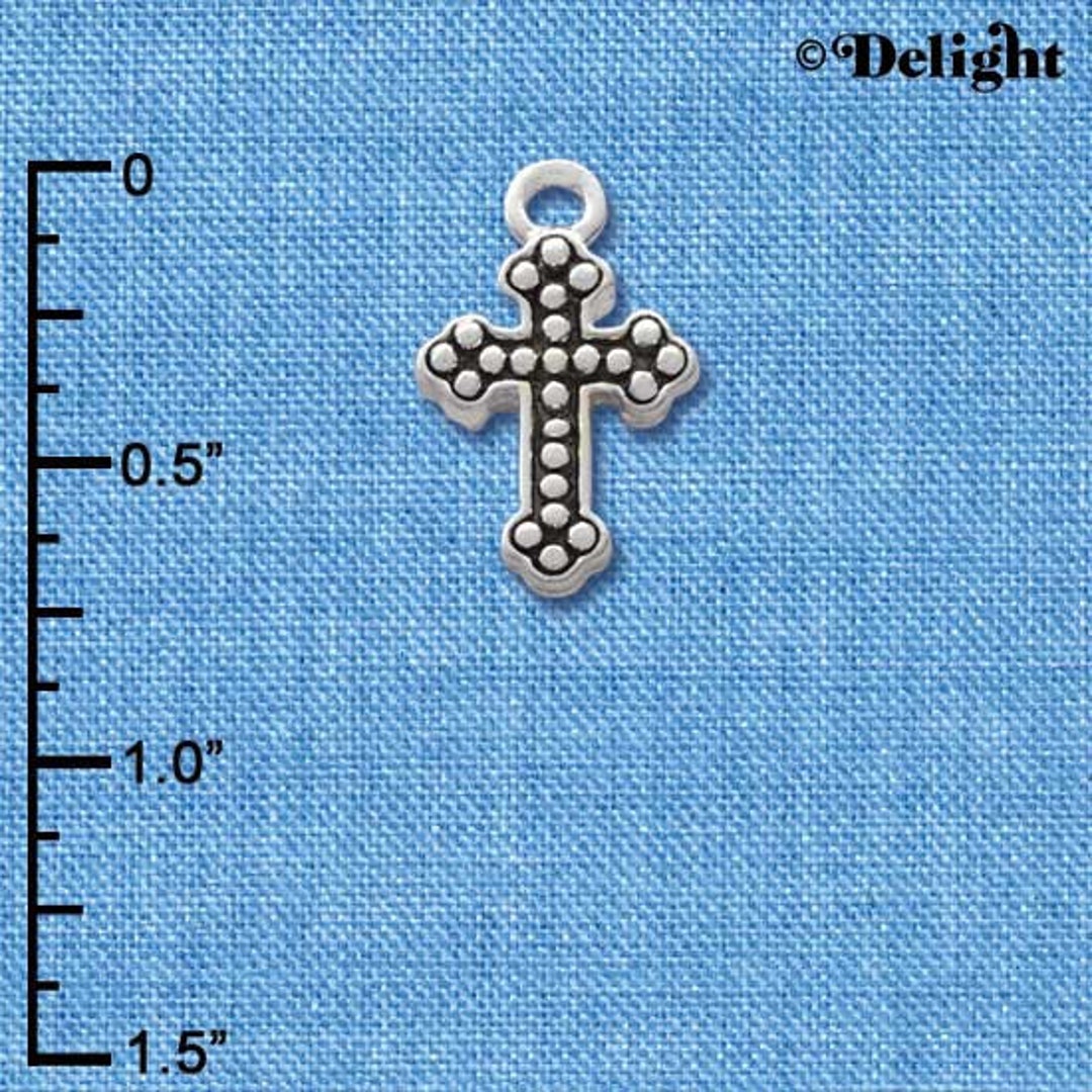 C1188 12 PCS Silver Plated Small Botonee Cross Charm Pack - Etsy