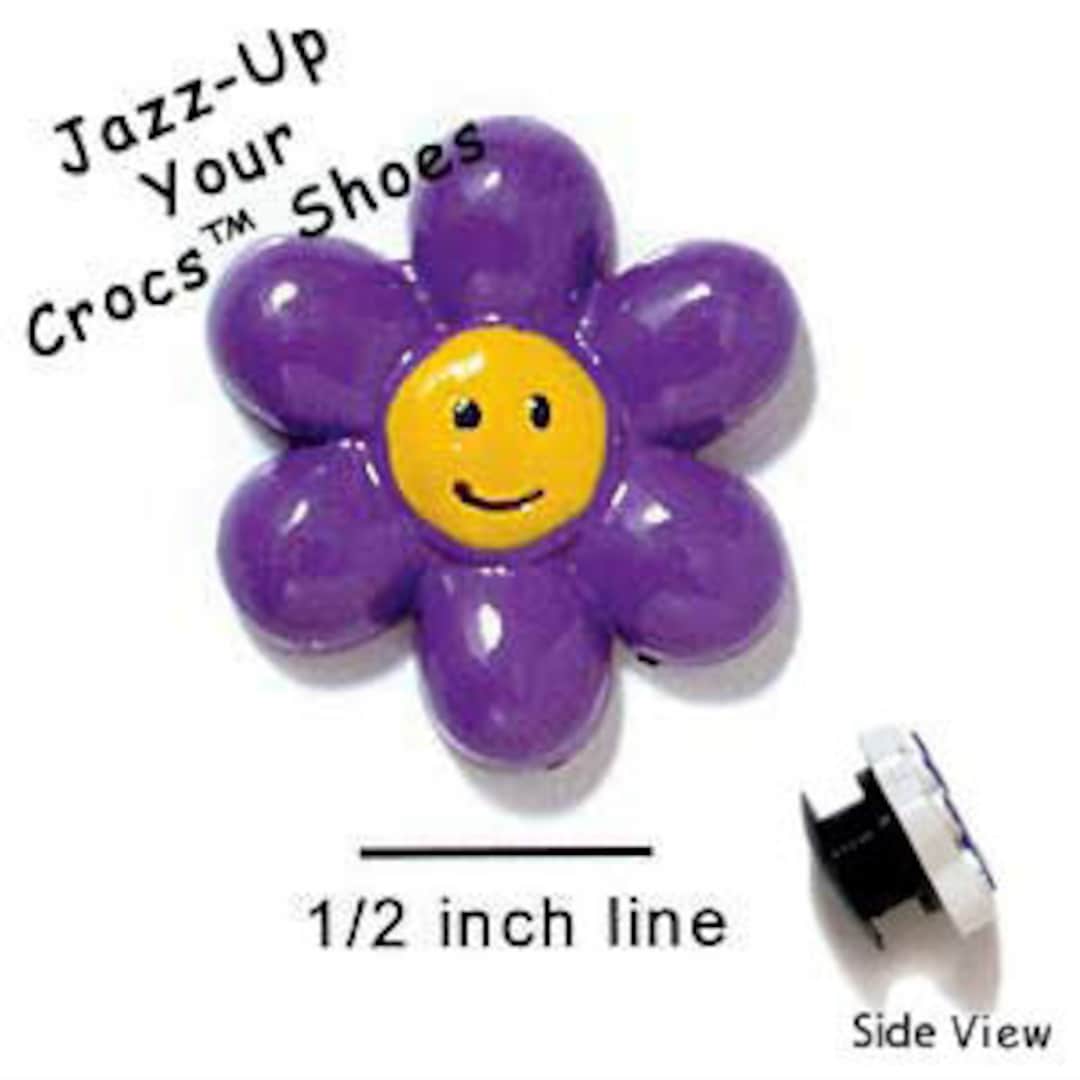 Retro Daisy Flower Smile - Clog Shoe Decoration Charm - QUANTITY ...