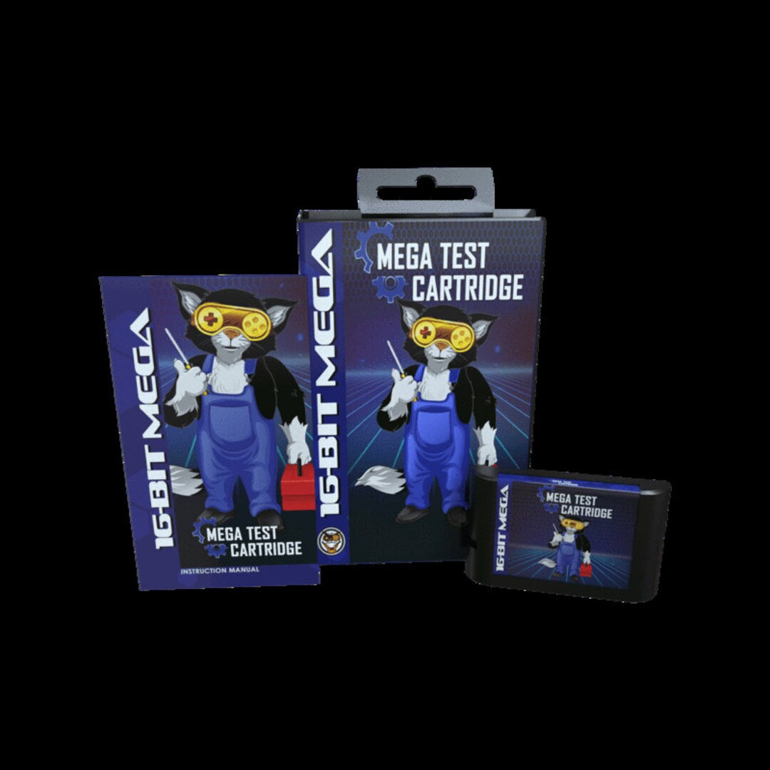 Mega Test Cartridge Official Mega Cat Studios Test Cart for - Etsy