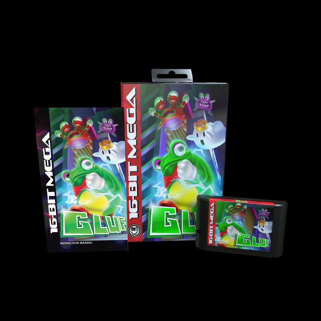 Gluf- Official Mega Cat Studios Cart Game for the Sega Genesis Version ...