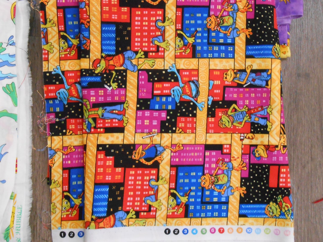 Blank Textiles Frog Construction Worker Cotton Quilt Fabric 39" - Etsy