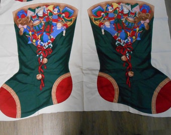 Christmas Stocking Panel - Etsy