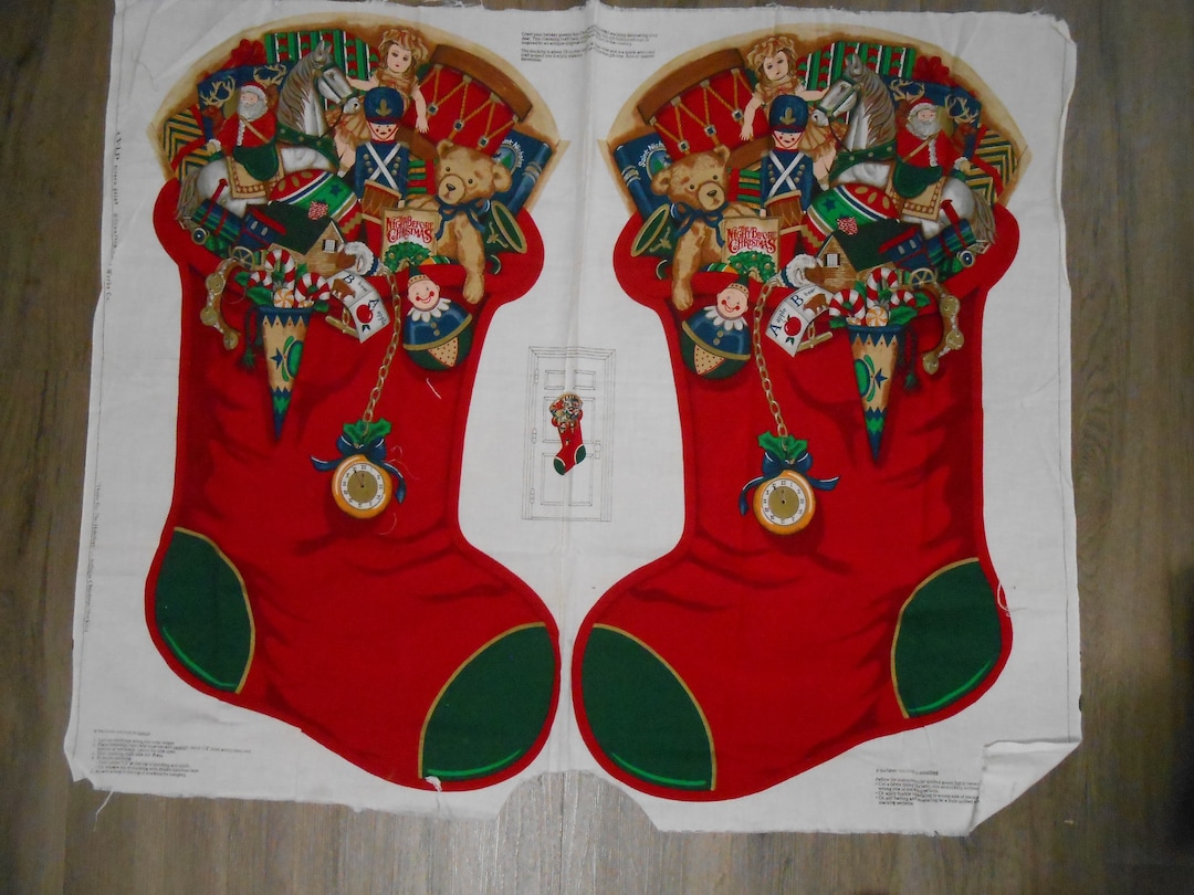 Vintage Cranston Jumbo Christmas Stocking Home for the Holidays - Etsy