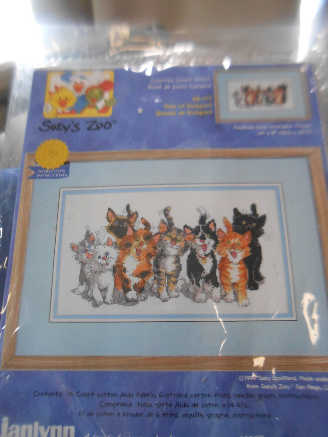 Suzy's Zoo Counted Cross Stitch Cats Tails of Duckport NIP - Etsy