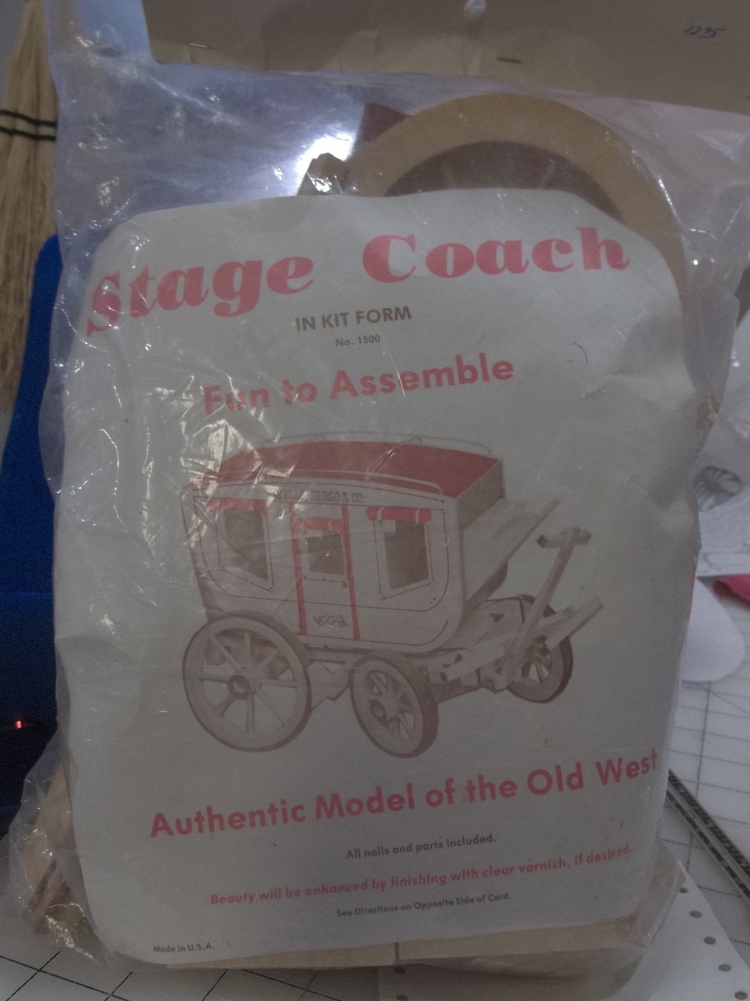 Vintage Wooden Stage Coach Authentic Model of the Old West Kit - Etsy