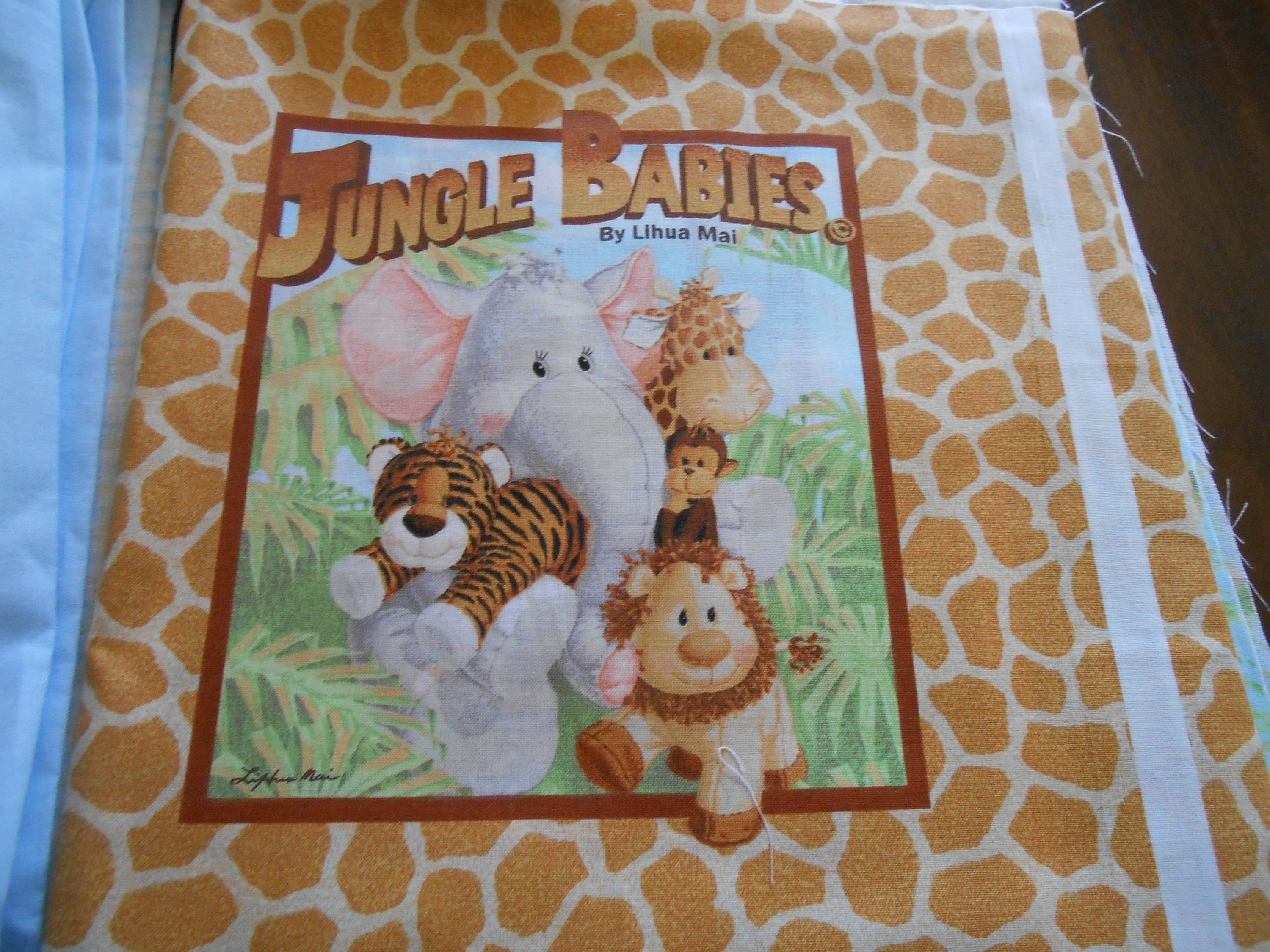 Jungle Babies Fabric Cloth Book Craft Panel - Etsy
