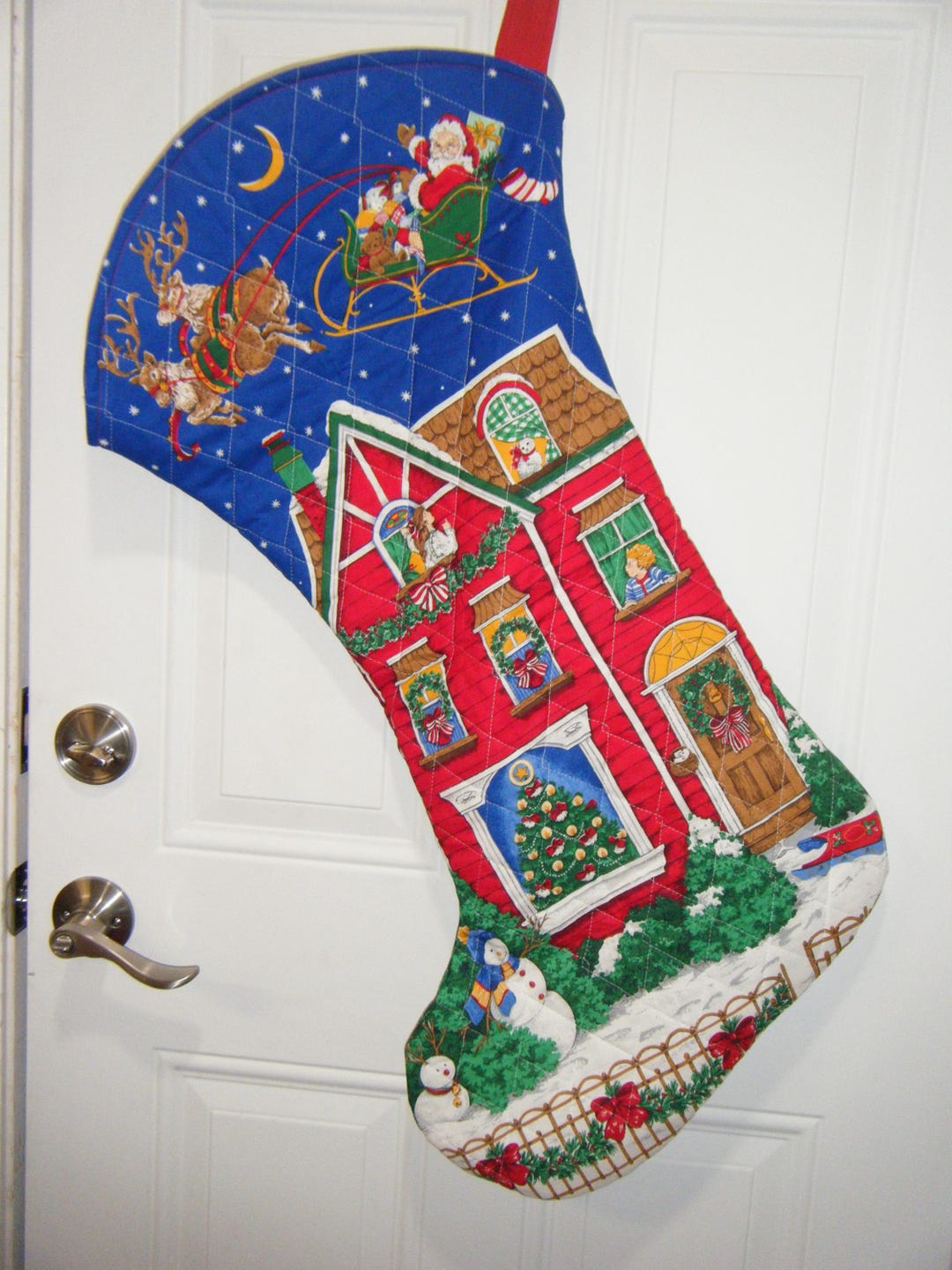 Vintage Cranston Jumbo Stocking the Night Before Christmas 31" - Etsy